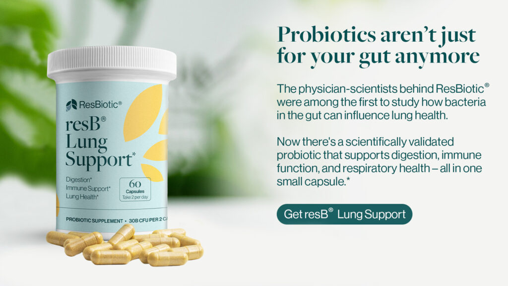 ResBiotic GUT-LUNG Axis Probiotic | The Gut Club